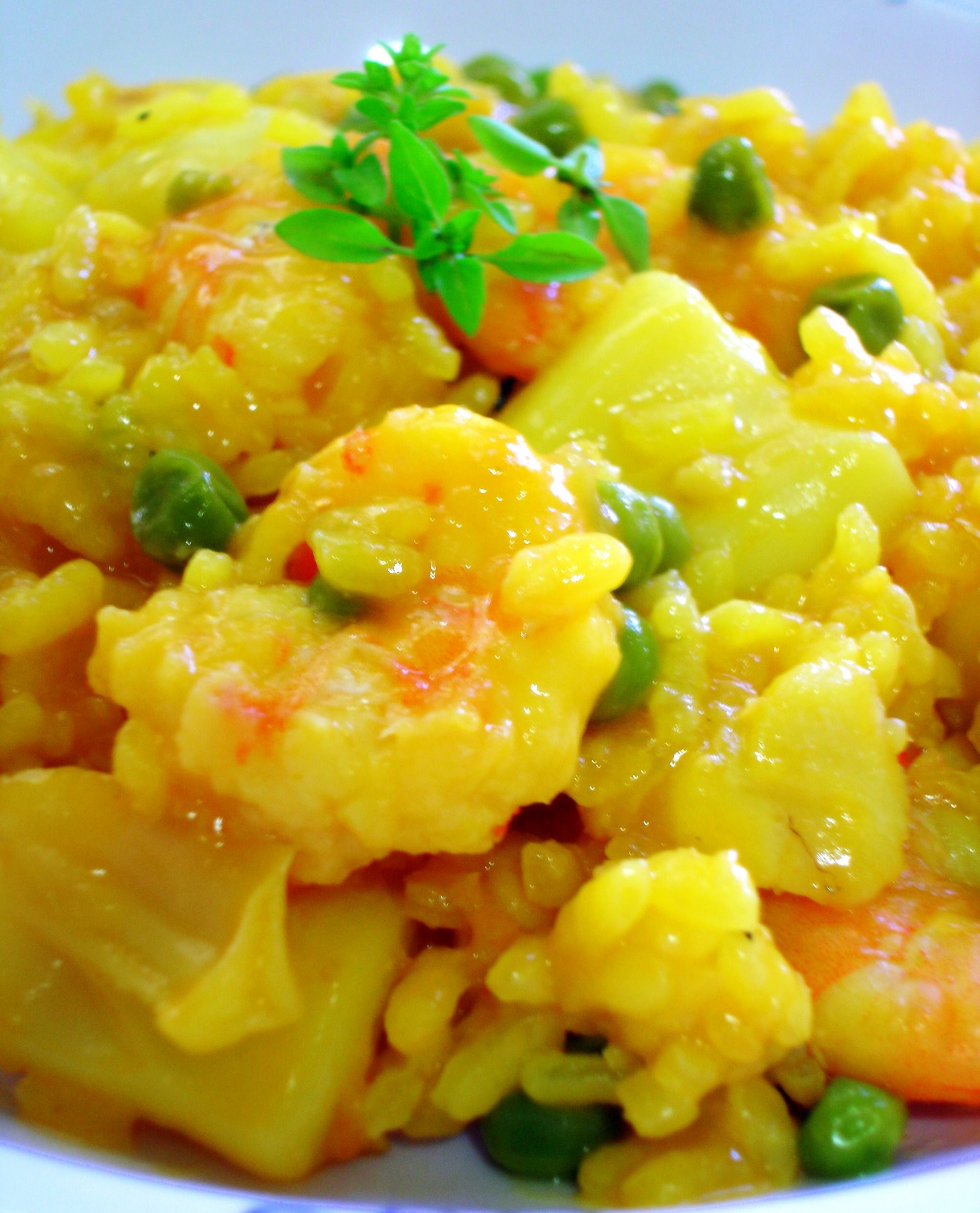 Receta de arroz con sepia y langostinos