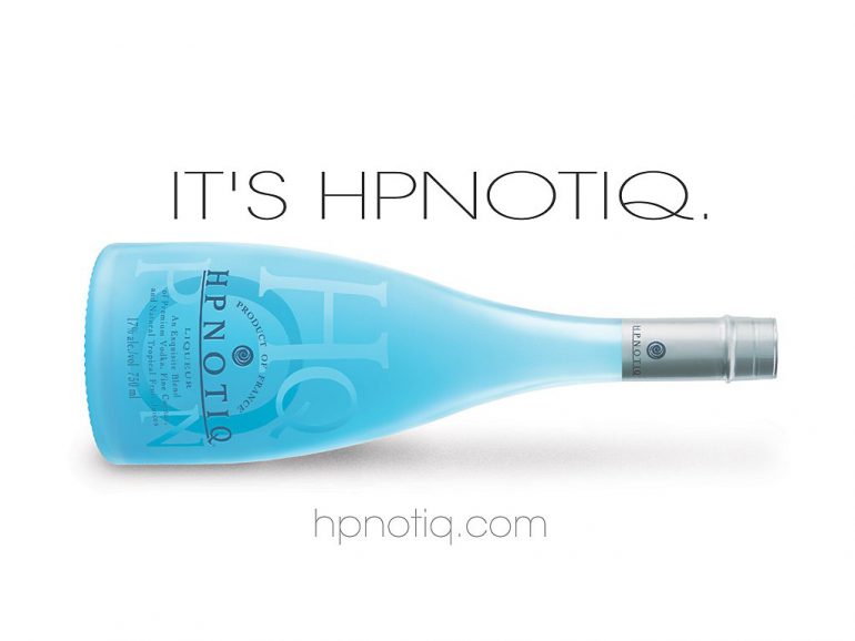 La bebida "azul" HPNOTIQ, cambia de diseño